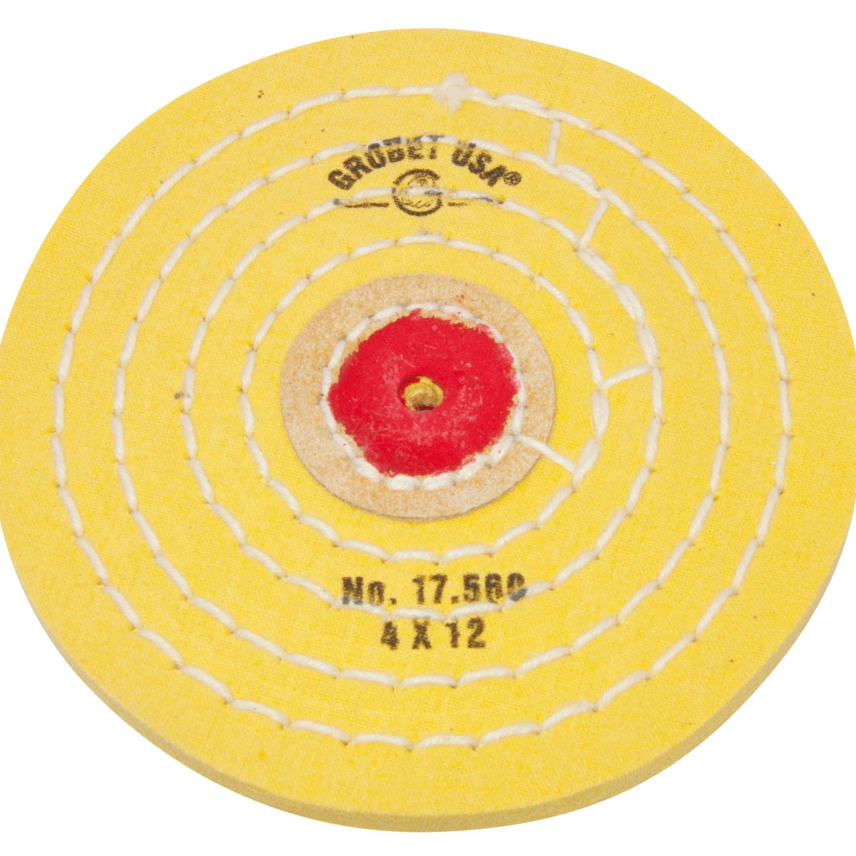 Knife-Edge Stitched Yellow Chemkote Muslin Buff - 4" x 12 Ply for ...