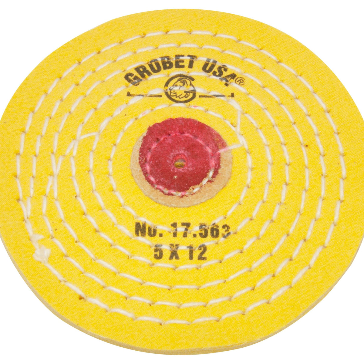 Knife-Edge Stitched Yellow Chemkote Muslin Buff - 5" x 12 Ply for ...