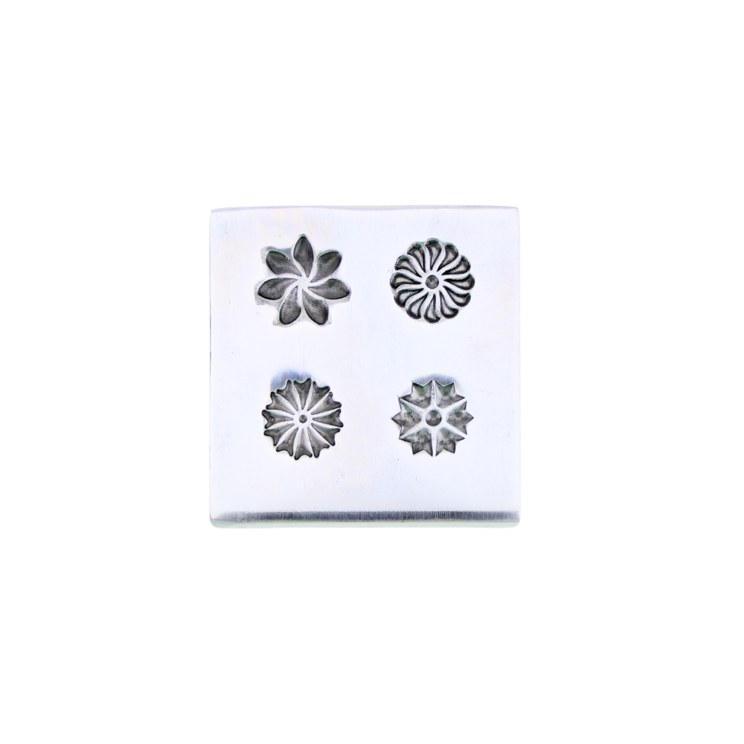 Shot Plate 4 Designs Assorted Shapes Impression Dies for Jewelry Making ...