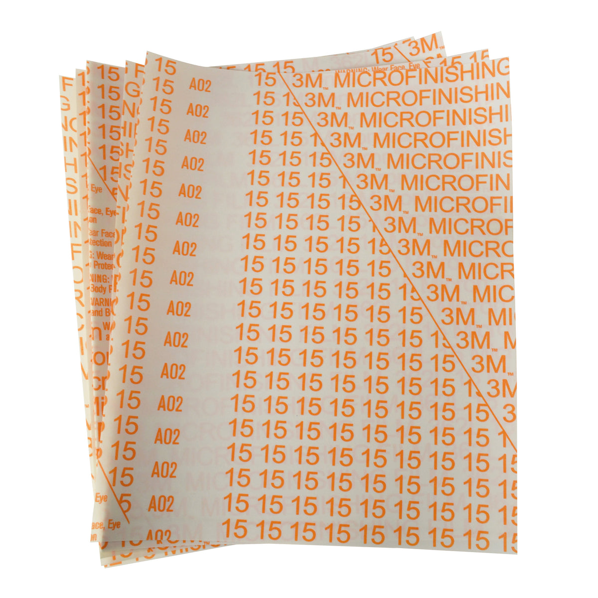 10/Pk 8-1/2" x 11" 3M Imperial Micro-Finishing Film - 15 Micron 600 Gr ...