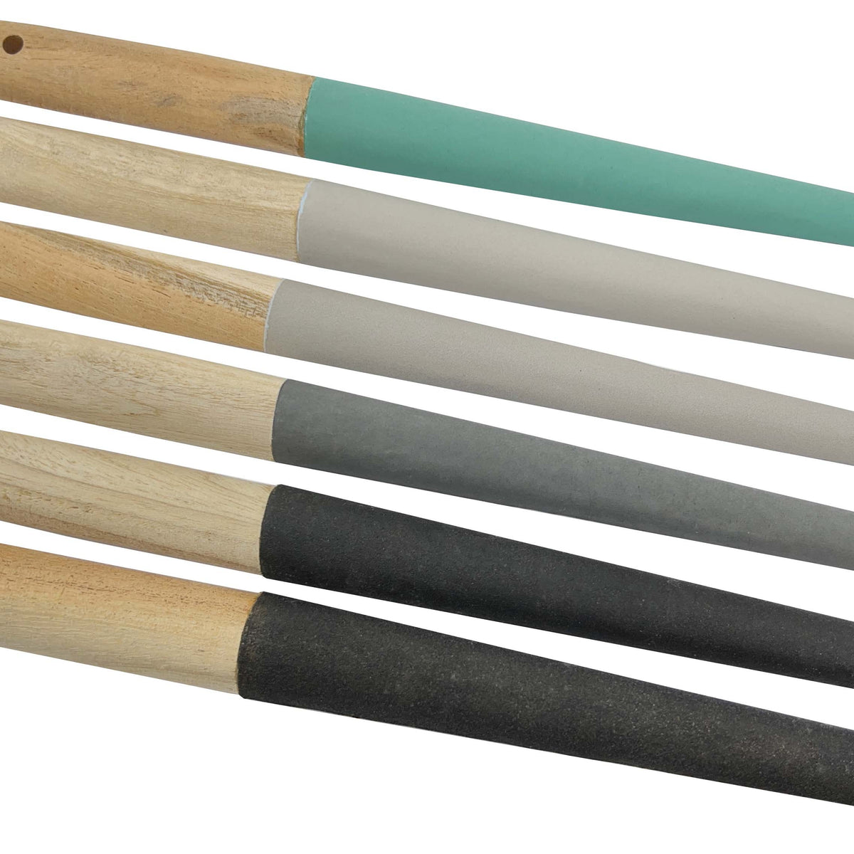 9-1/4" Half Round Sanding Sticks Grits 6/0, 4/0, 3/0, 2/0, 1, 2 - Set ...