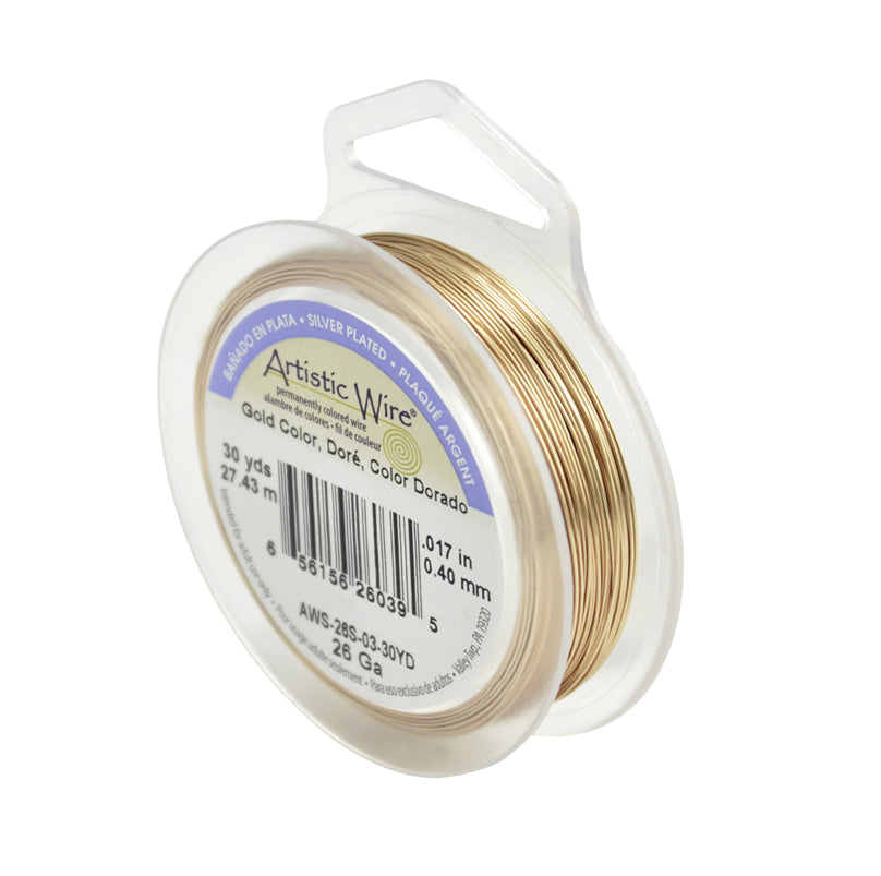 26 Gauge Golden Silver Wire - 30 Yards – PMC Supplies