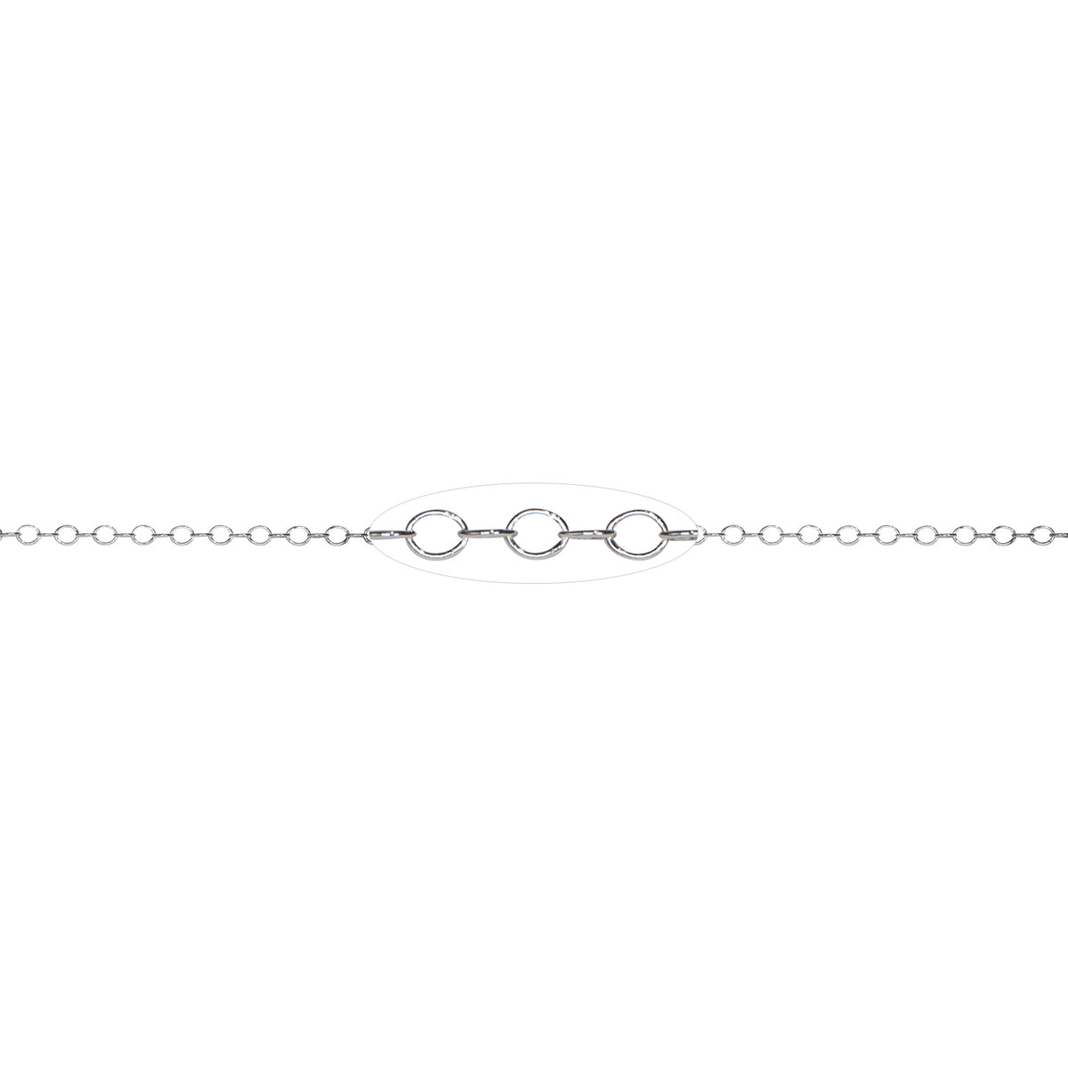 1.3 MM Sterling Silver Open Cable Chain (Per Inch) – PMC Supplies