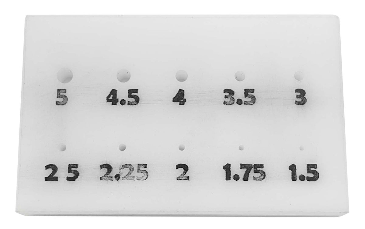 Darlin Draw Plate 1.5 To 5mm Hole Size Range – PMC Supplies
