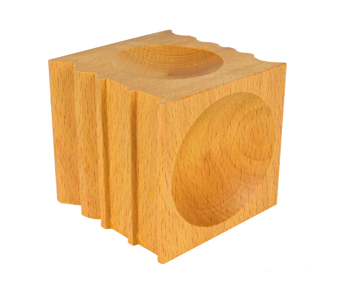 Wooden Dapping Block - 2-3/4" x 2-3/4" for Jewelry Making – PMC Supplies