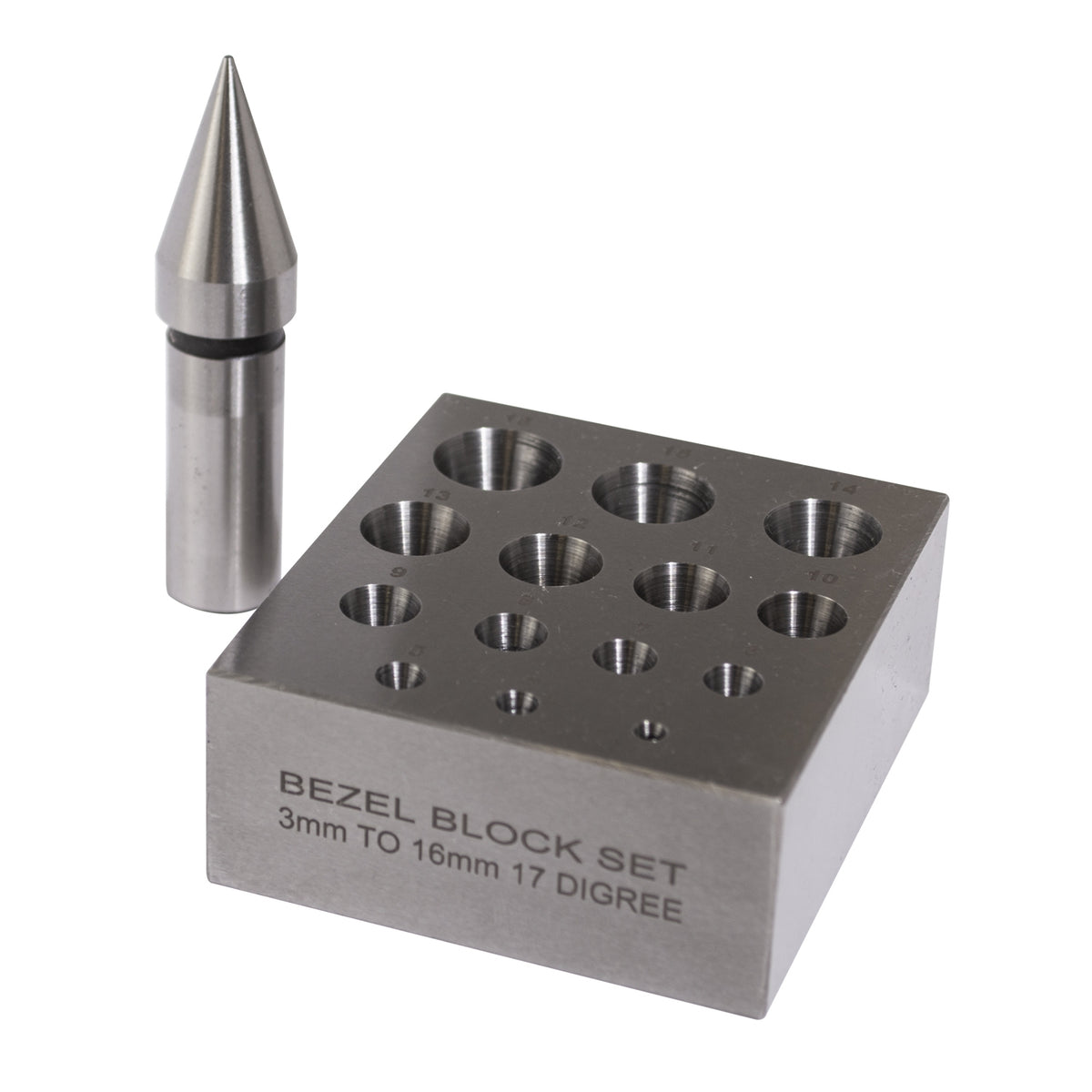 Round Bezel Block and Punch 17 Degree 3 to 16mm – PMC Supplies