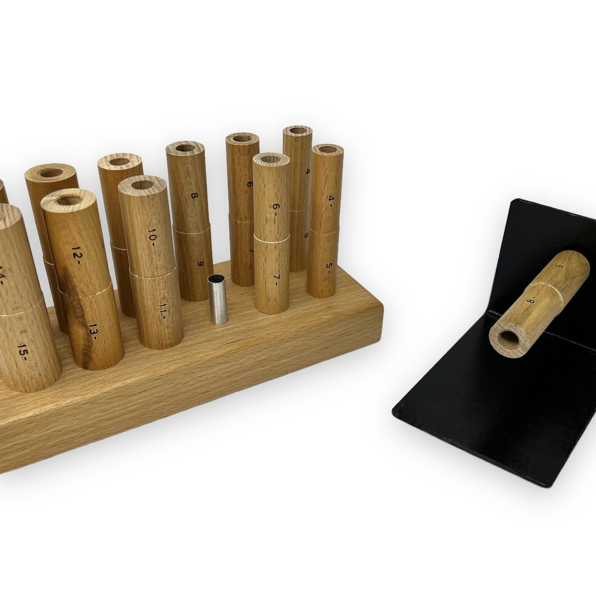 12 Piece Wooden Multi Ring Mandrel Set with Wooden Stand – PMC Supplies