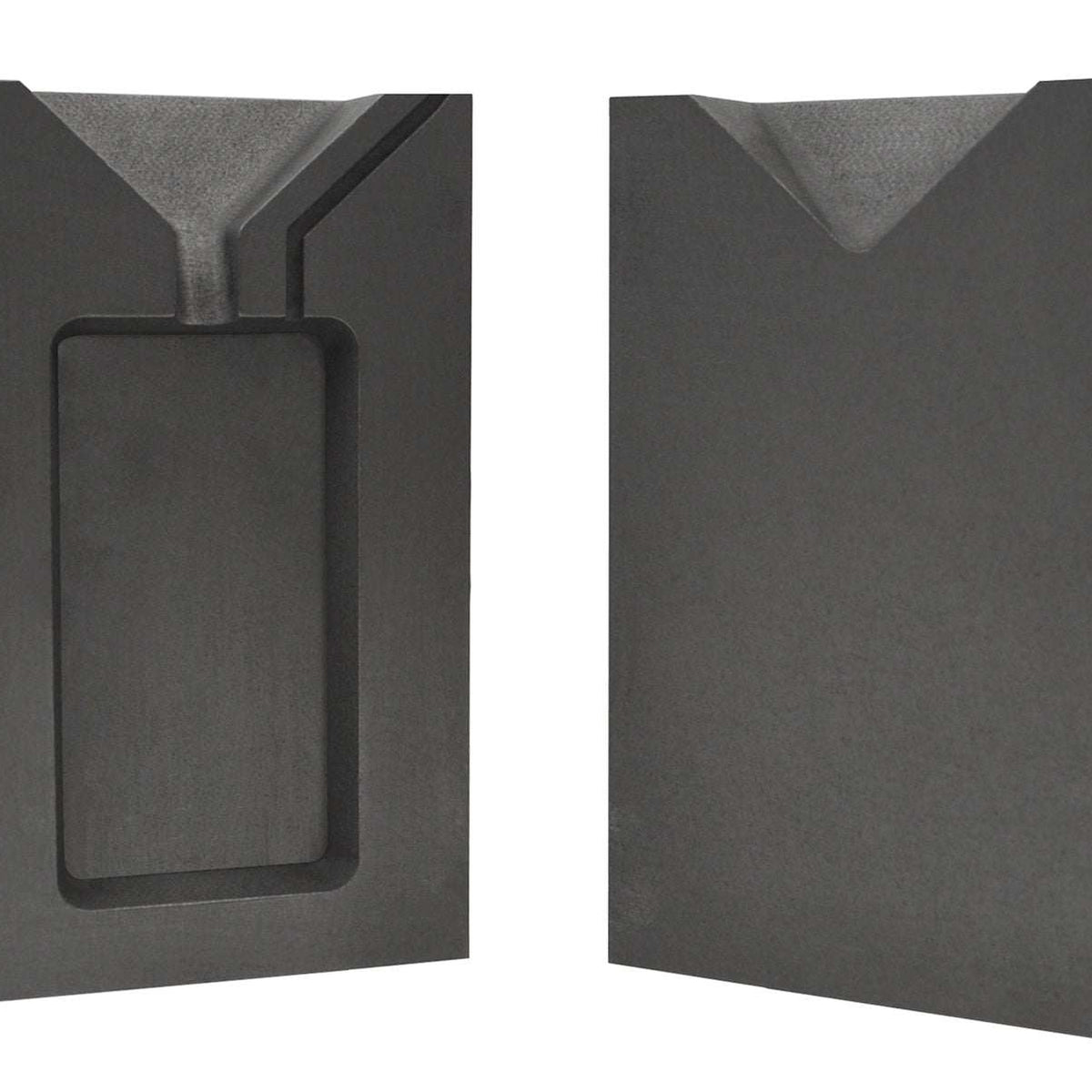 Gold Rectangular 5 Troy Ounce Ingot Mold - Two Part Graphite Design ...