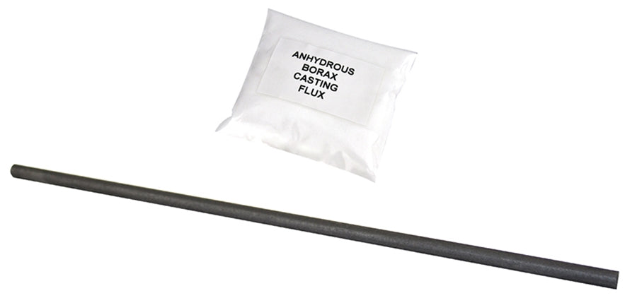 Ceramic Silica Melting Crucible Set with Borax and Graphite Stir Rod ...