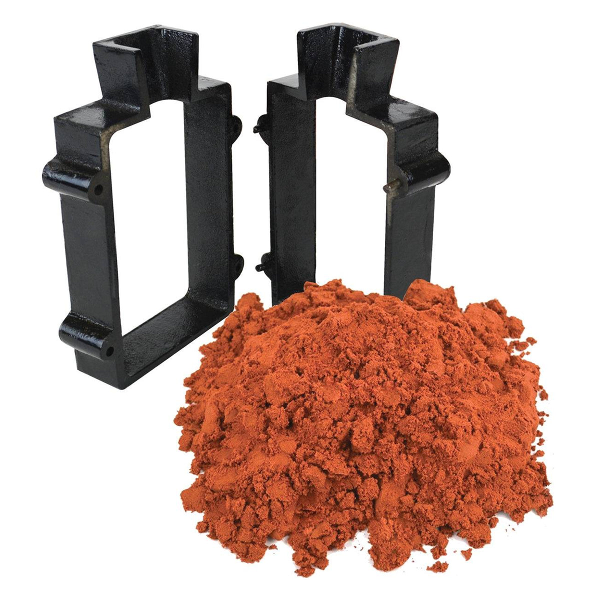 Sand Casting Set - Delft Clay Sand & Cast Iron Mold Flask Frame for ...