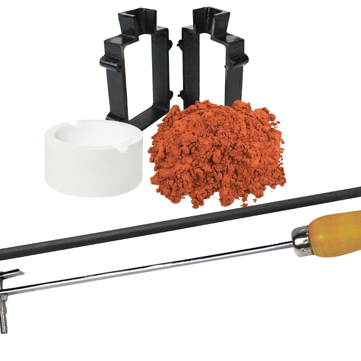 Delft Clay Sand Casting Set 2.2 Lbs Mold Flask Frame – PMC Supplies