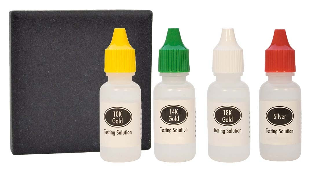 Gold Test Acid Kit for 10K, 14K, 18K Gold & Silver - Test with ...