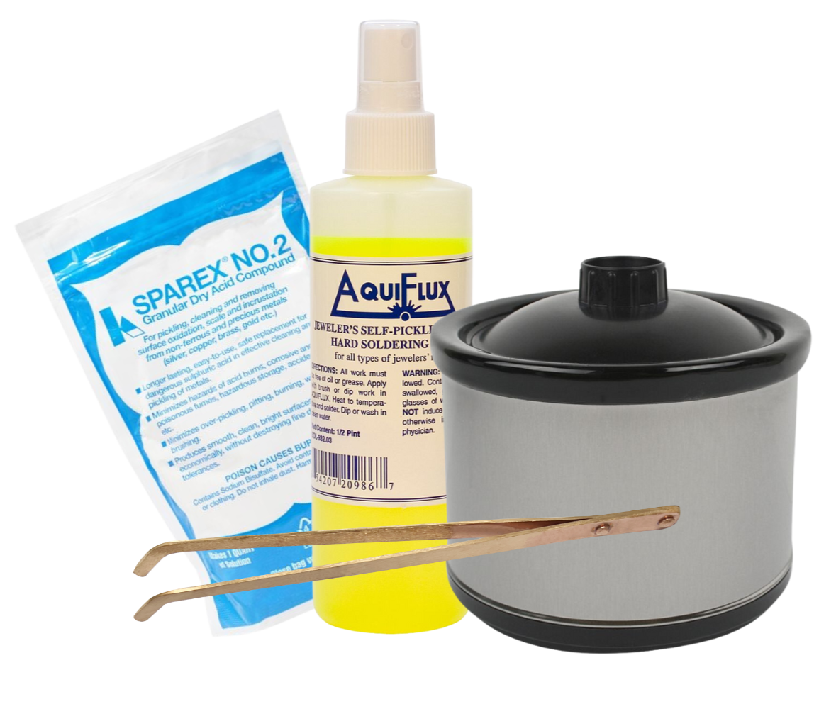 BenchPro™ Complete Jewelry Pickling Kit with Aquiflux Flux, Pickle Pot ...