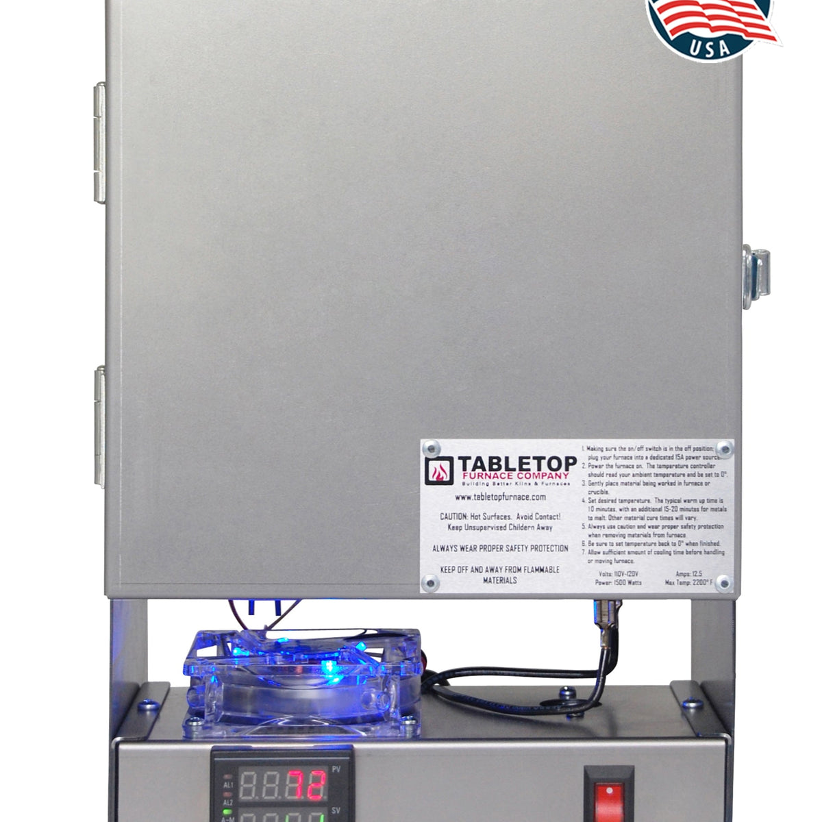 TableTop RapidFire Furnace Stainless Steel Kiln – PMC Supplies