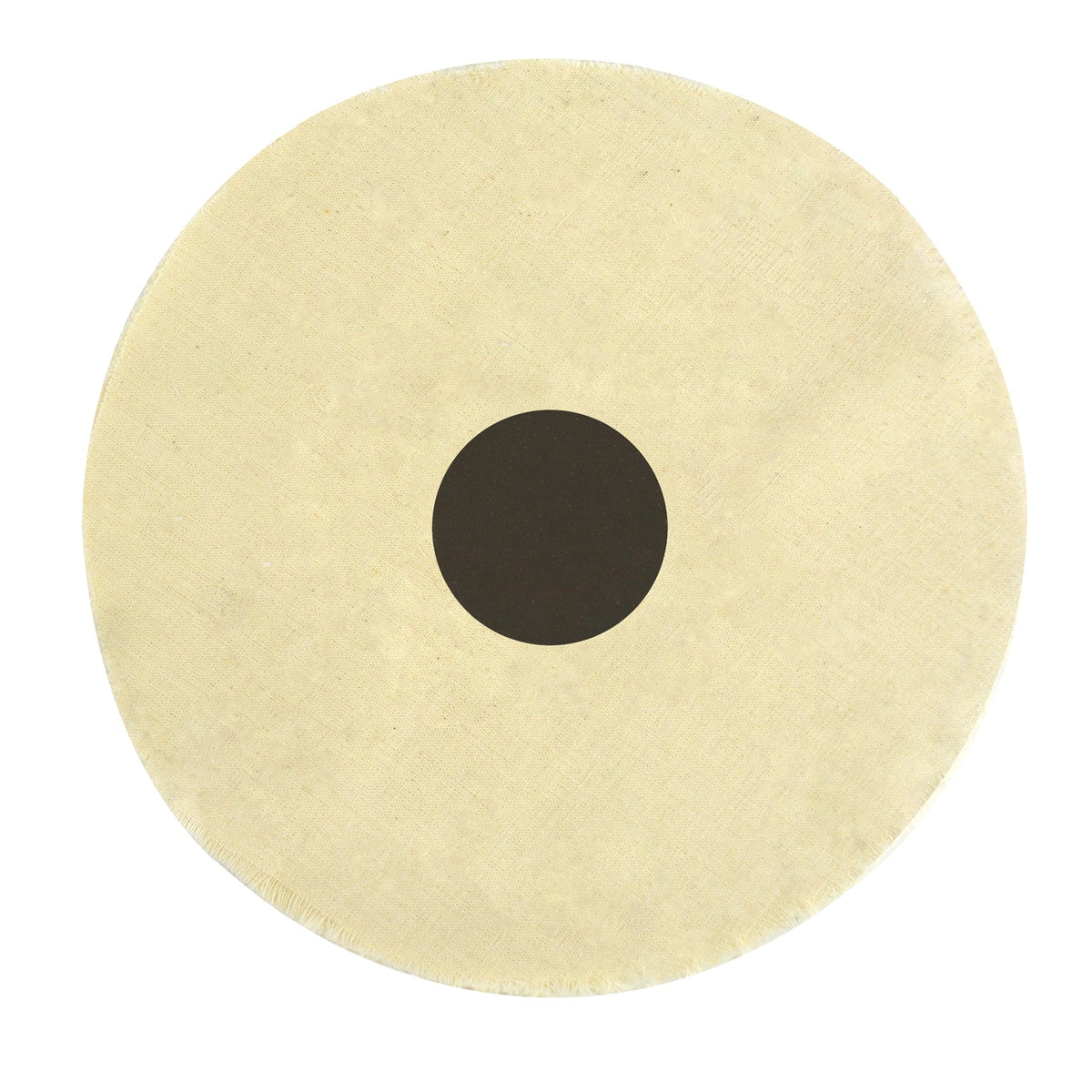 White Unstitched Muslin Buff - 6" Diameter with 40 Folds for Polishing ...