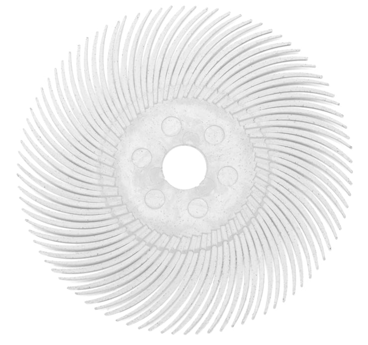 White 3M Micron Radial Disc - 3", 120 Grit – PMC Supplies