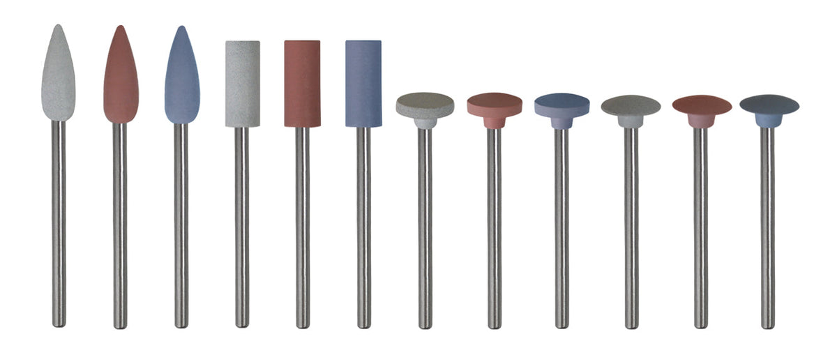 Assorted Silicone Polishers - 12-Piece Set for Versatile Finishing ...
