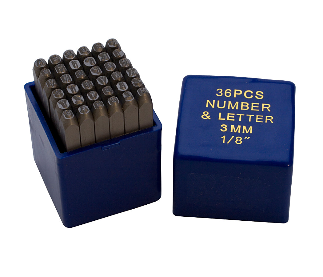 Master Stamp Set - 36 Piece Metal Marking Tool for Labels ...