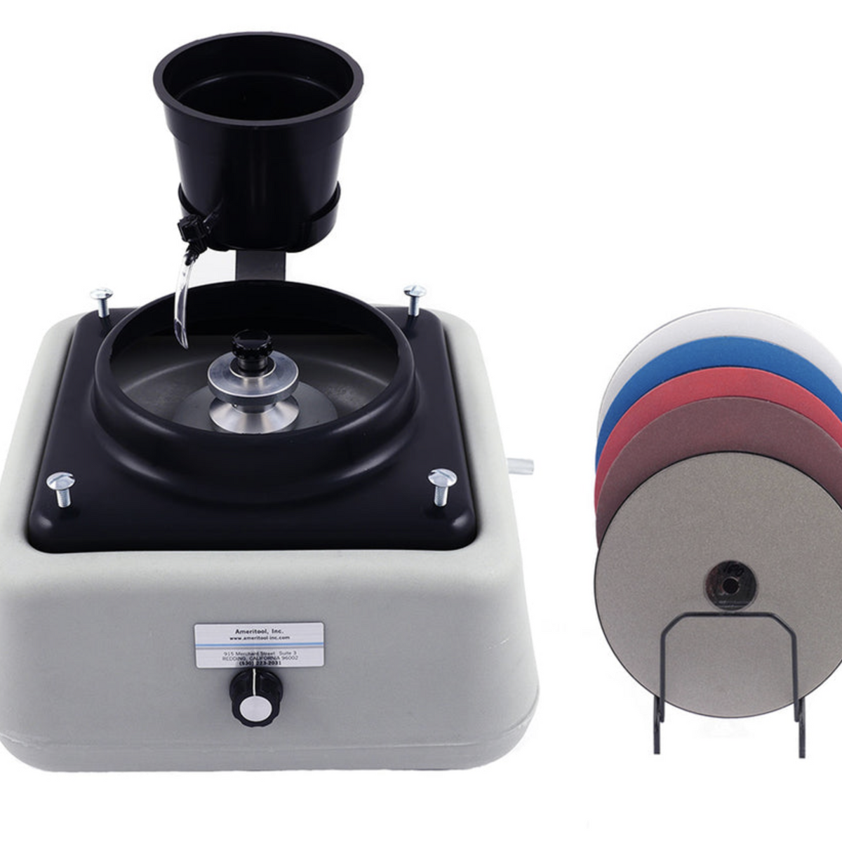 8 Inch Universal Heavy Duty Lapidary Grinder Kit – PMC Supplies