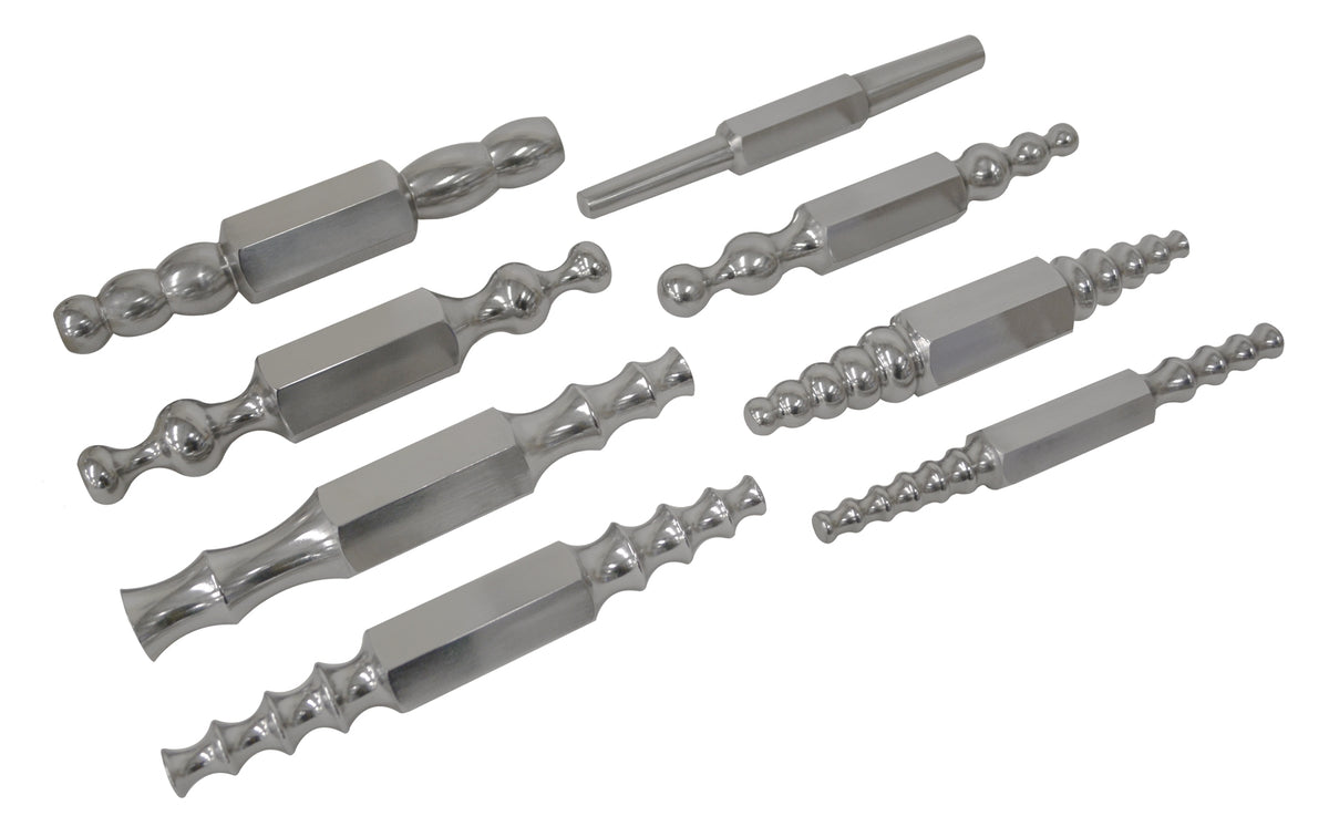 8 Piece 9 Inch Synclastic Anticlastic Steel Stakes – PMC Supplies