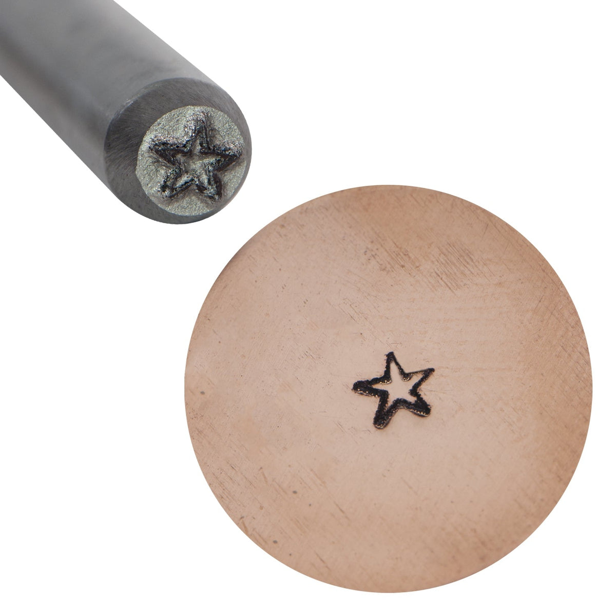 1/4" 6.35 mm Steel Star Punch Stamp – PMC Supplies