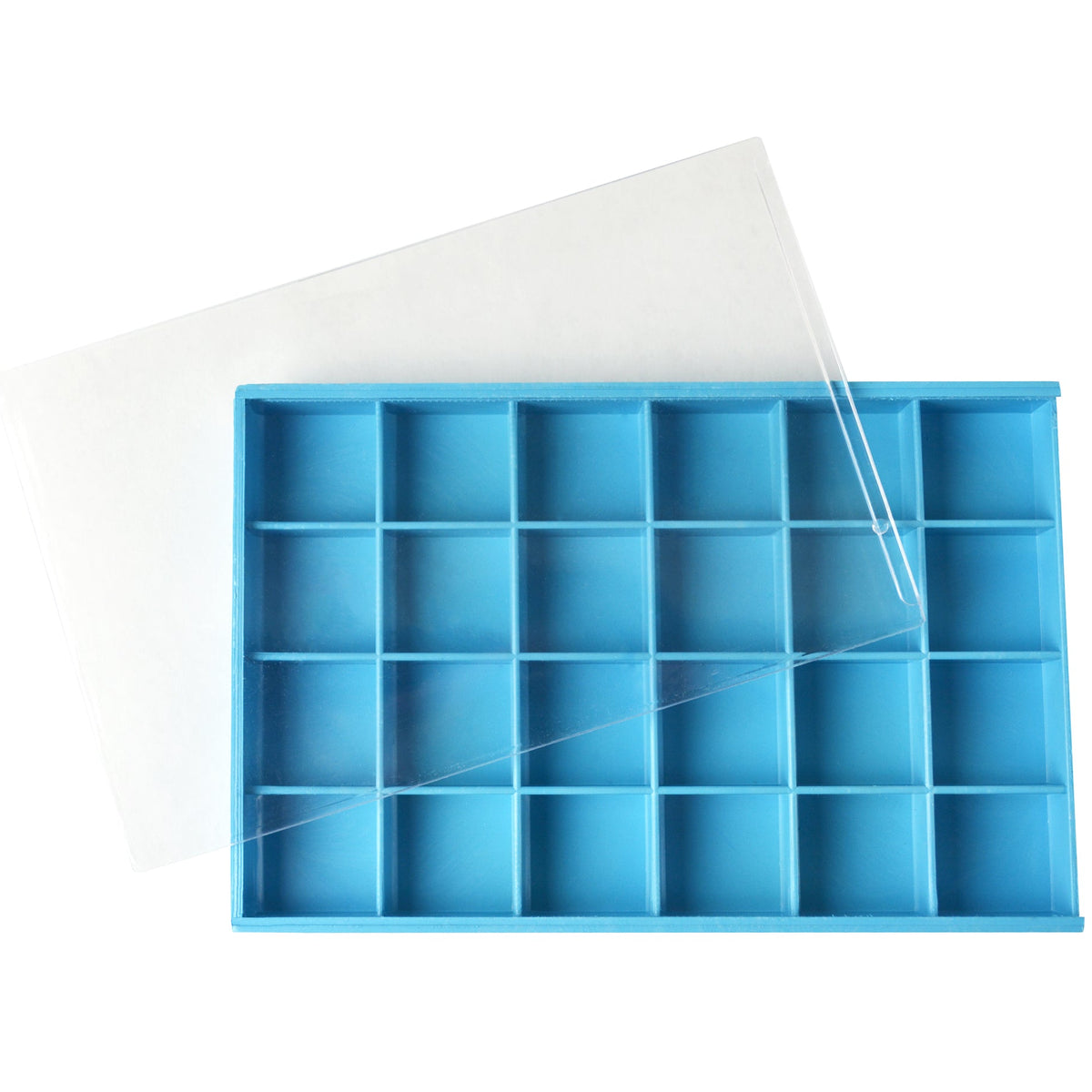 Plastic Tray Storage Box for Small Items - 24 Compartments, 7-1/2" x 5 ...