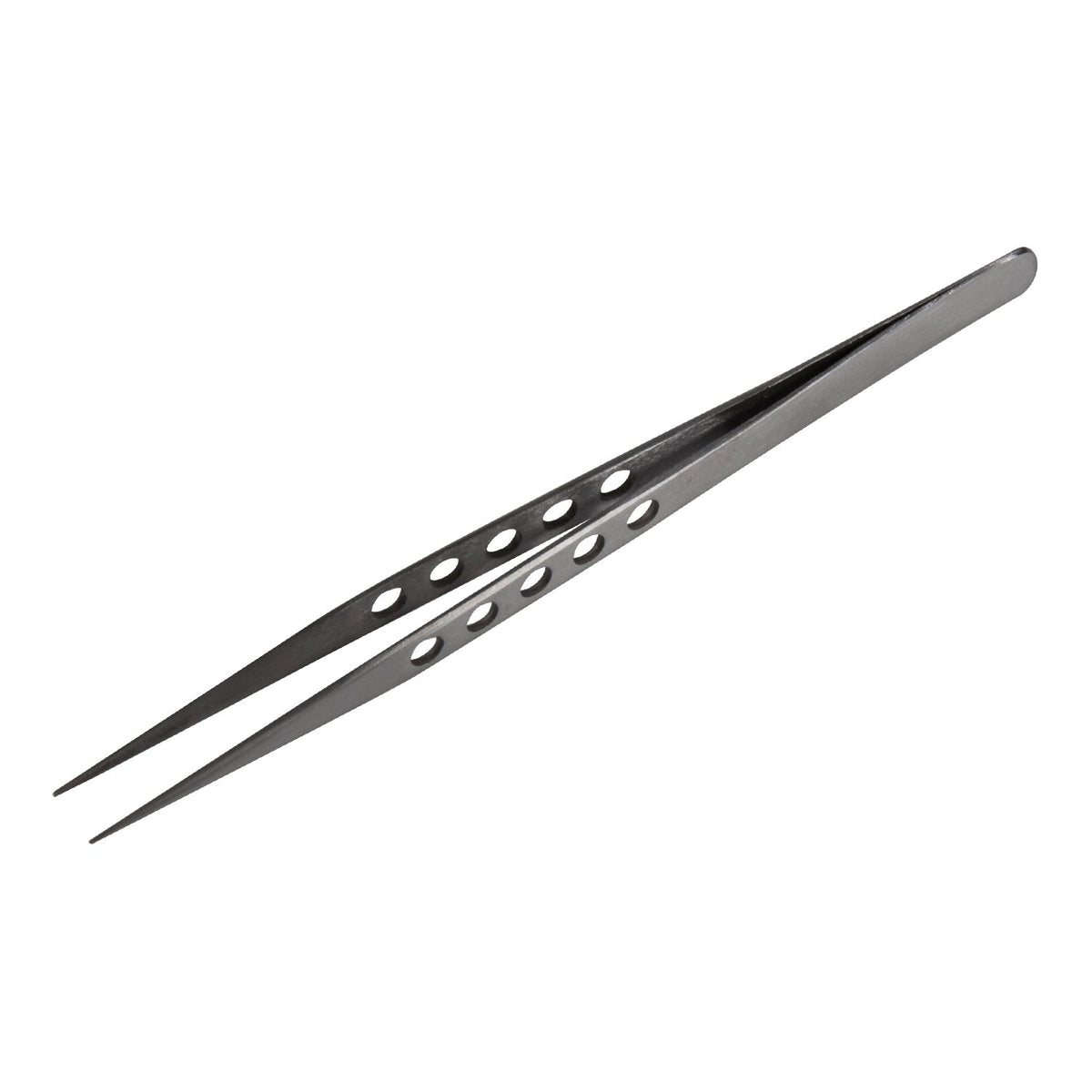 Diamond Tweezers with Hole Grip Gemstone Fine Tip Stainless Steel 6-1/2 ...