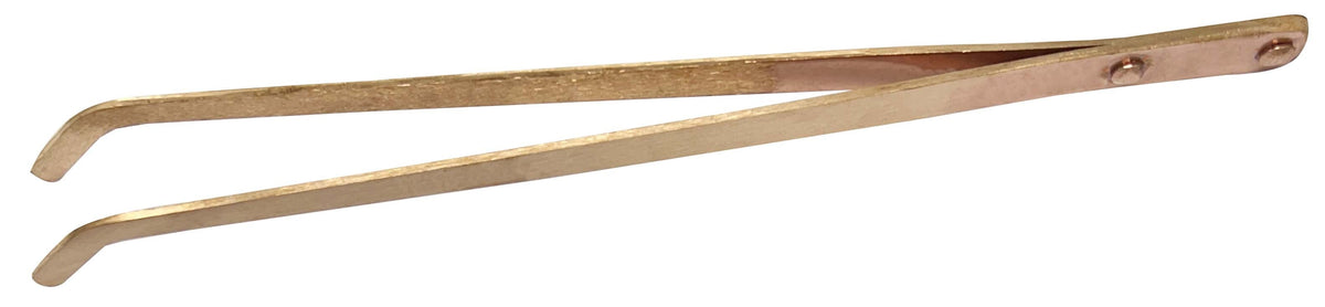 9" Copper Pickling Curved Tweezers Tongs – PMC Supplies